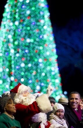 Us President Barack Obama Accompanied By Editorial Stock Photo - Stock ...