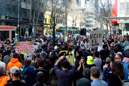 Melbourne Freedom Rally, Melbourne, Melbourne, Australia - 21 Aug 2021 ...