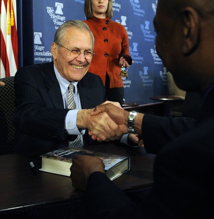 __COUNT__ Former Sec. Defense Rumsfeld discusses his book in Washington ...