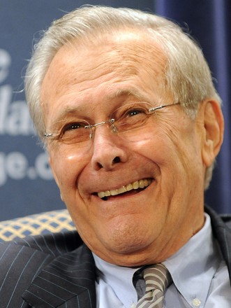 Former Defense Secretary Donald Rumsfeld Discusses Editorial Stock ...