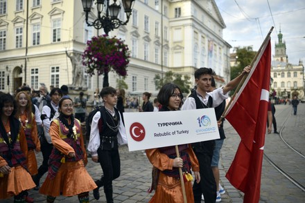 Representatives Turkey Part Procession Marking Opening Editorial Stock ...