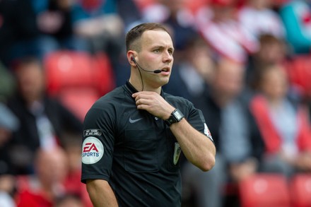 Assistant Referee Conor Brown During Efl Editorial Stock Photo - Stock ...