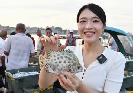 Huang Lili Promotes Fish Products Via Editorial Stock Photo - Stock ...