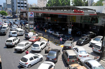 People Queue Fuel Gas Station Supplies Editorial Stock Photo - Stock ...