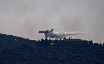 Forest fire in the Istanbul's Prince Island, Turkey - 21 Aug 2021 Stock ...
