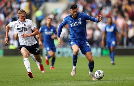 Mark Harris Cardiff City Tackled By Editorial Stock Photo - Stock Image ...