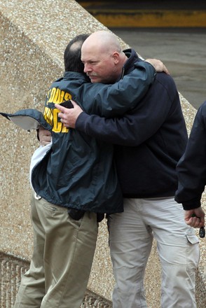 Two St Louis Police Officers Hug Editorial Stock Photo - Stock Image ...