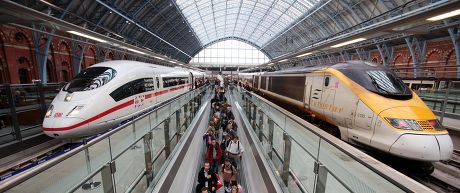 Eurostar Train Reflected On Highspeed Deutsche Editorial Stock Photo - Stock Image | Shutterstock
