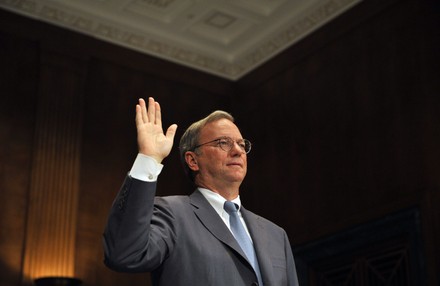 Eric Schmidt Executive Chairman Google Swornin Editorial Stock Photo ...