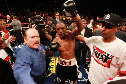 Boxer Devon Alexander St Louis Celebrates Editorial Stock Photo - Stock ...