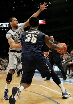 Georgetowns Mark Starks Tries Block Nasir Editorial Stock Photo - Stock ...