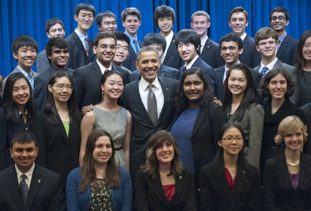 President Barack Obama Poses 2012 Intel Editorial Stock Photo - Stock ...