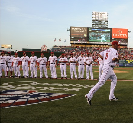 Los Angeles Angels First Baseman Albert Editorial Stock Photo - Stock ...