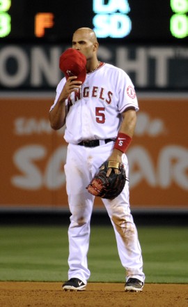 Los Angeles Angels First Baseman Albert Editorial Stock Photo - Stock ...