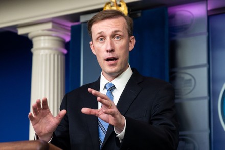 National Security Advisor Jake Sullivan Speaks Editorial Stock Photo ...