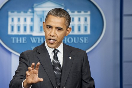 __COUNT__ Obama Makes Surprise Appeaarance at Press Briefing ...