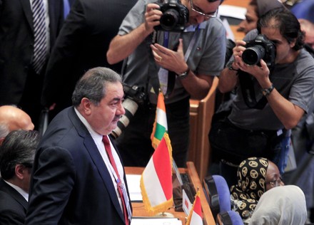 Iraqi Foreign Minister Hoshyar Zebari Attends Editorial Stock Photo ...