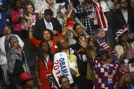Delegates Listen Speakers Democratic National Convention Editorial ...