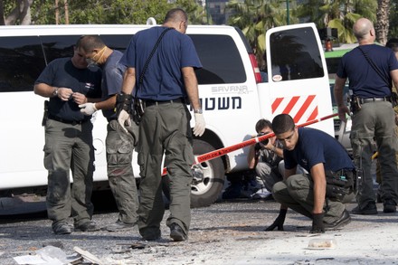 Israeli Police Sappers Search Evidence Scene Editorial Stock Photo ...