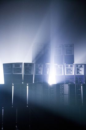 Backlit Stack Speakers Sound System London Editorial Stock Photo ...