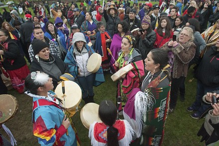 Hundreds First Nations People Their Supporters Editorial Stock Photo ...