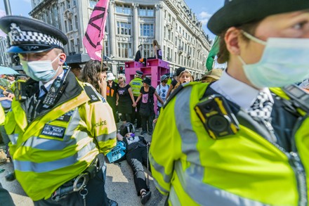 Police Officers Cordon Off Temporary Xr Editorial Stock Photo - Stock ...