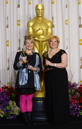 Lisa Wescott Julie Dartnell Hold Their Editorial Stock Photo - Stock ...