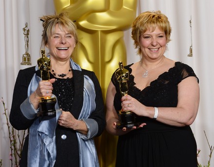 Lisa Wescott Julie Dartnell Hold Their Editorial Stock Photo - Stock ...