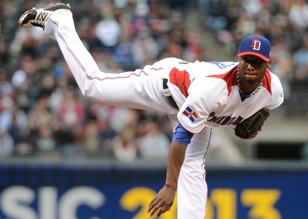 Dominican Republic Starting Pitcher Samuel Deduno Editorial Stock Photo ...