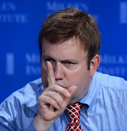 Frank Luntz speaks to attendees at the Milken Institute Global ...