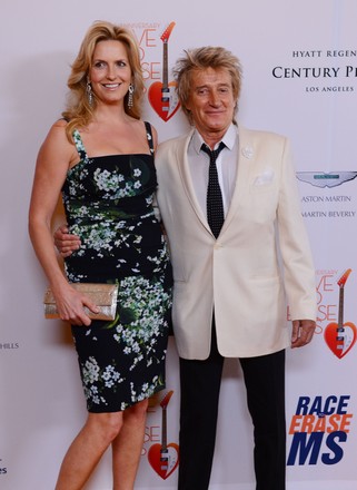 Singer Rod Stewart His Wife Penny Editorial Stock Photo - Stock Image ...