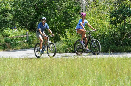 President Barack Obama Rides His Daughter Editorial Stock Photo - Stock ...