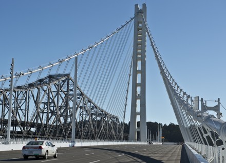 Caltrans Vehicle Drives On New East Editorial Stock Photo - Stock Image ...