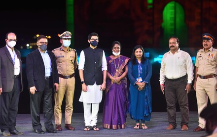 Aaditya Thaackeray Greets Frontline Heros During Editorial Stock Photo ...