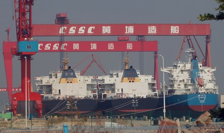 Ships Finished Massive Drydock After Being Editorial Stock Photo ...