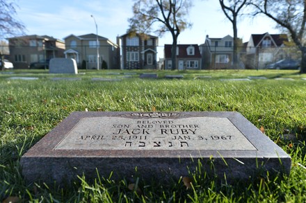 Jack Rubys Gravestone Rests Westlawn Cemetery Editorial Stock Photo ...
