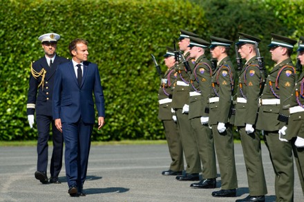 Emmanuel Macron meets the Irish President, Dublin, Ireland - 26 Aug ...