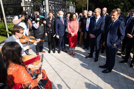 French President Emmanuel Macron Meets Ireland Editorial Stock Photo ...