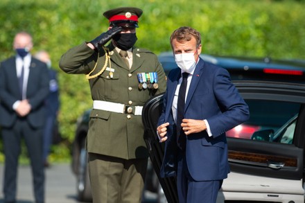 Emmanuel Macron meets the Irish President, Dublin, Ireland - 26 Aug ...