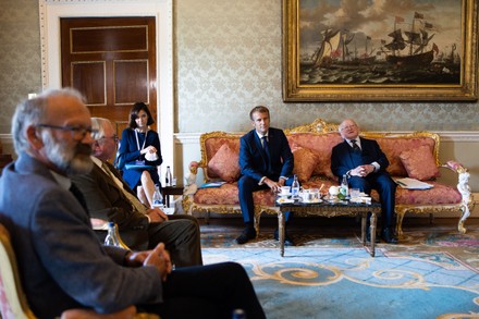 Emmanuel Macron meets the Irish President, Dublin, Ireland - 26 Aug ...