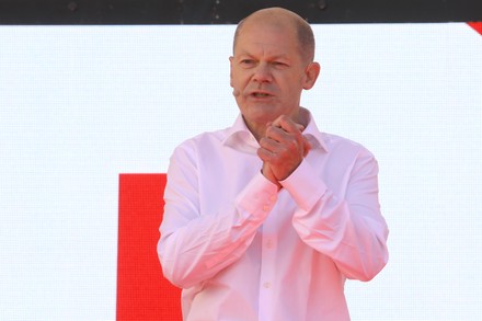 imágenes de SPD election rally in Berlin, Germany - 27 Aug 2021 ...
