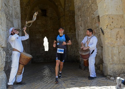 Runner Passes Israelis Instruments Inside Zion Editorial Stock Photo ...
