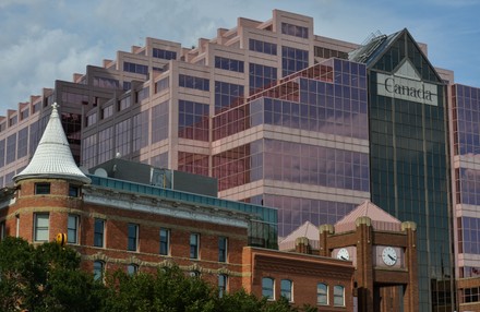Canada Place Glassandsteel Office Building Edmonton Editorial Stock ...