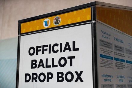 Official Ballot Drop Box Pictured Outside Editorial Stock Photo - Stock ...