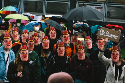 Protesters Wear Cdu Head Armin Laschet Editorial Stock Photo - Stock ...