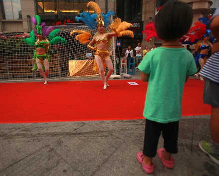 Chinese Women Perform Traditional Brazilian Samba Editorial Stock Photo ...