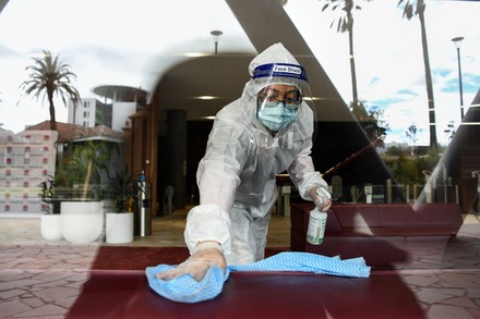 CLEANER DRESSED PERSONAL PROTECTION EQUIPMENT PPE Editorial Stock Photo ...