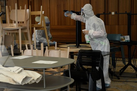 Cleaner Dressed Personal Protection Equipment Ppe Editorial Stock Photo ...