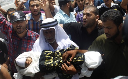 Grandfather C Threeyearold Palestinian Mouid Alaraj Editorial Stock ...
