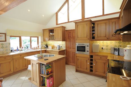 Double Aspect Kitchen Matching Solid Wood Editorial Stock Photo - Stock ...